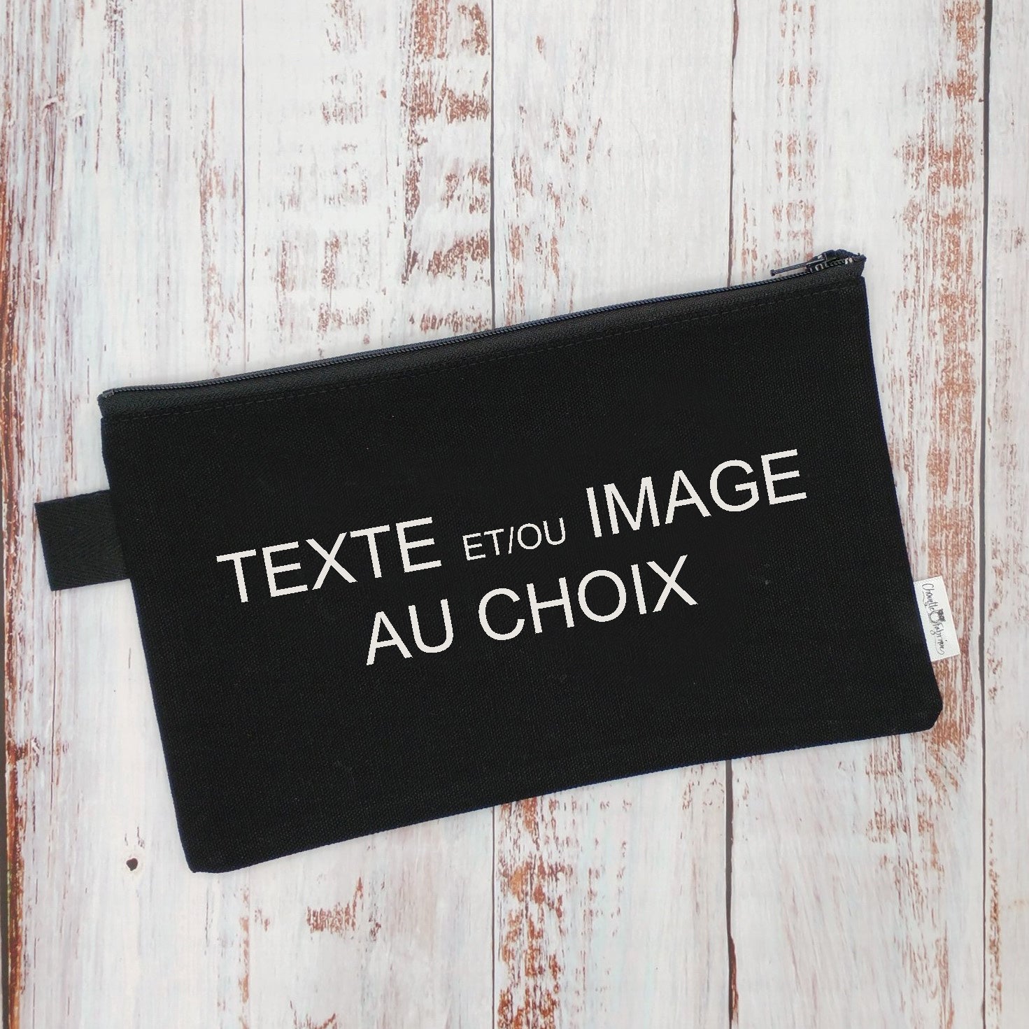 (CHOIX TEXTE/LOGO/COULEURS) Étui à crayons - Votre TEXTE/LOGO ...