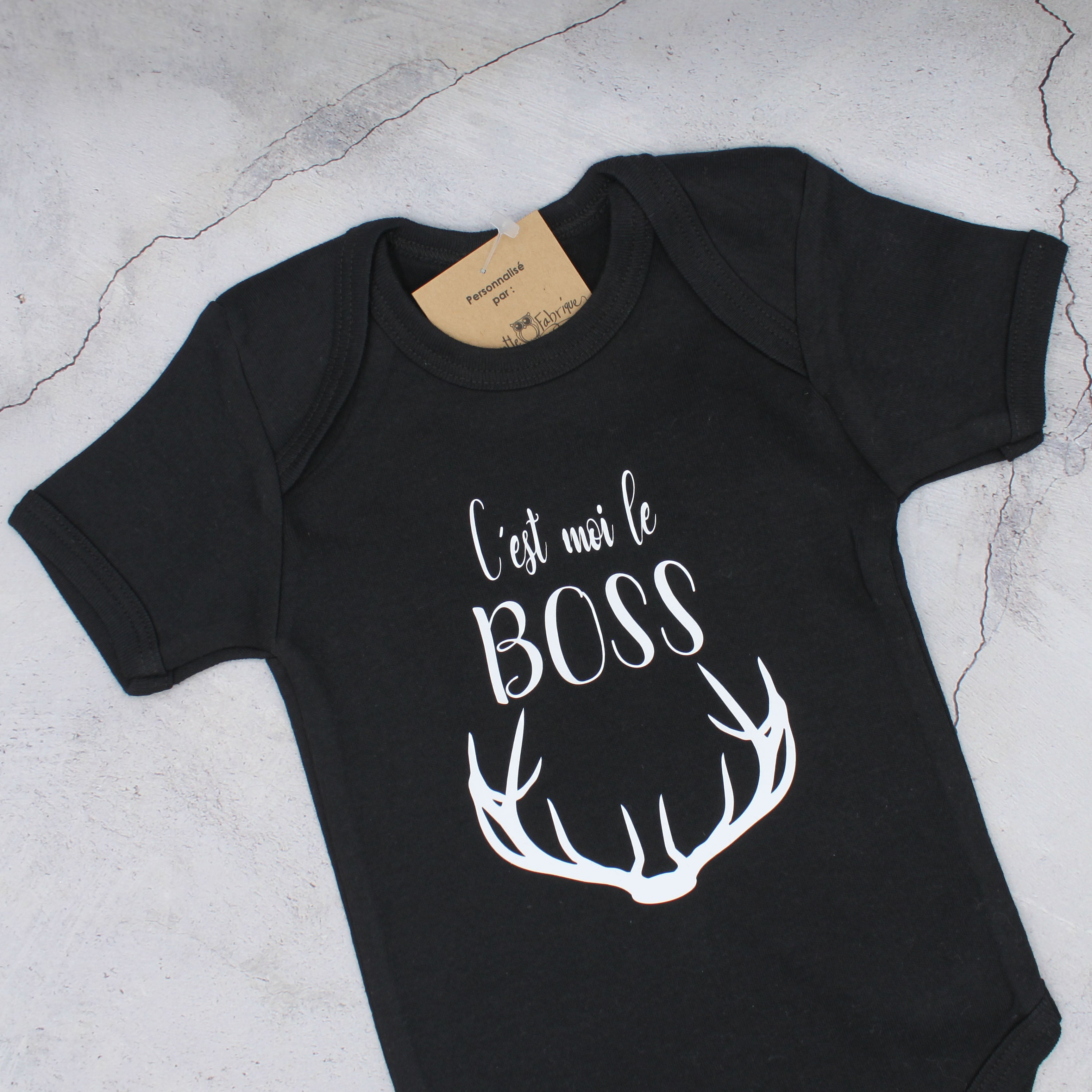 Cache-couche pour bébé - C'est moi le boss - Panache – Chouette Fabrique